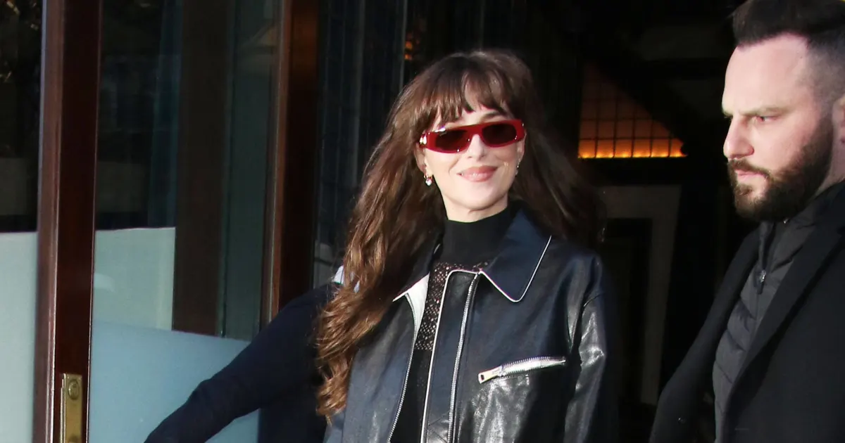 'Fifty Shades of Grey' Vibes: Dakota Johnson In a Sheer Dress
