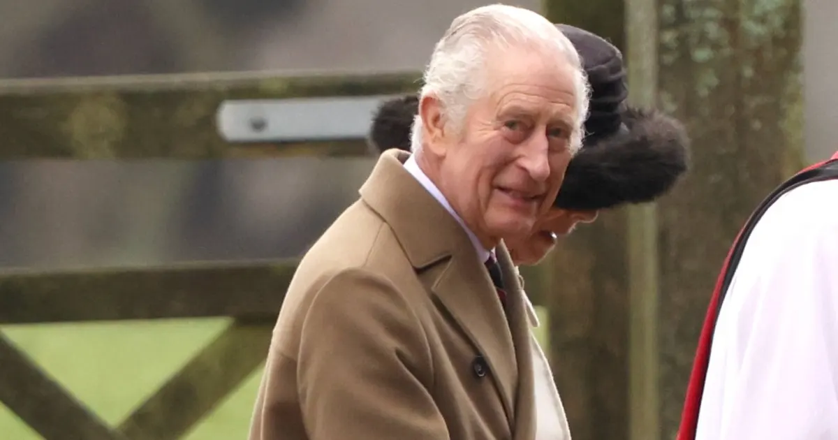 As if nothing had happened:King Charles appears at church service