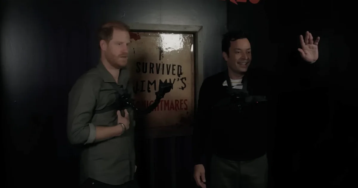 Prince Harry In A Spooky Maze: Laughs And Swears On 'Fallon'!