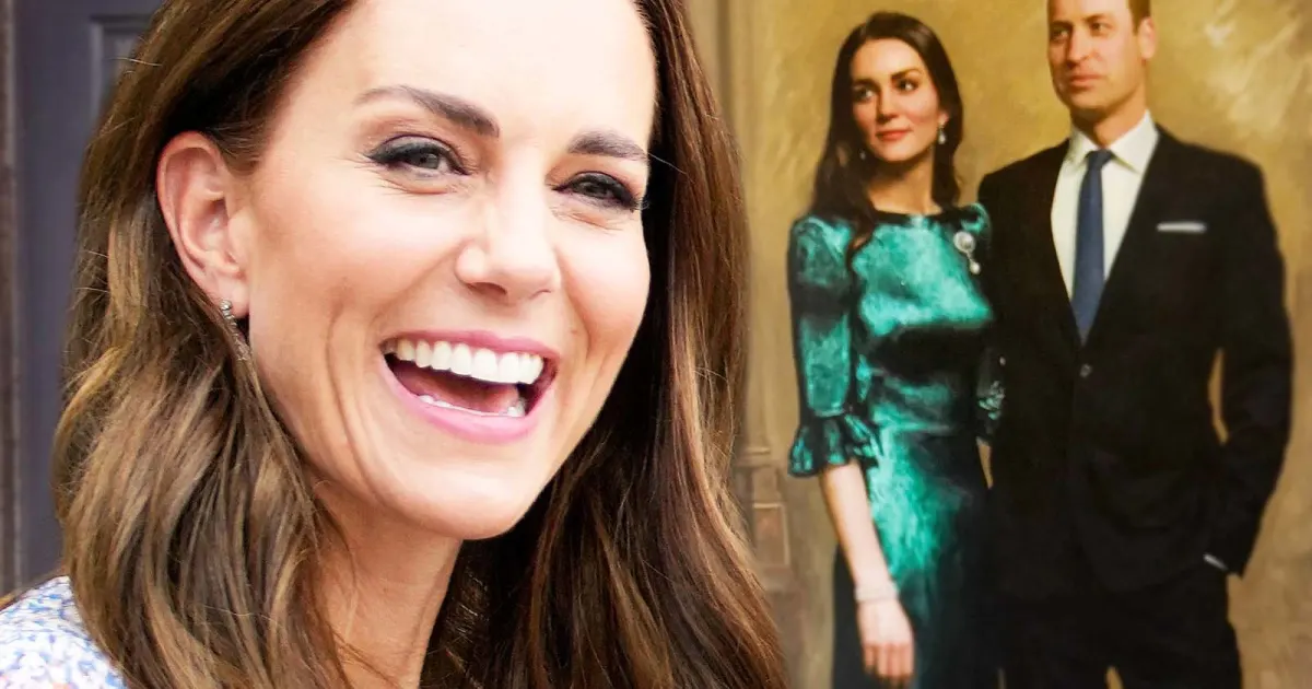 First Portrait of William and Kate - But REAL Kate Outshines It!