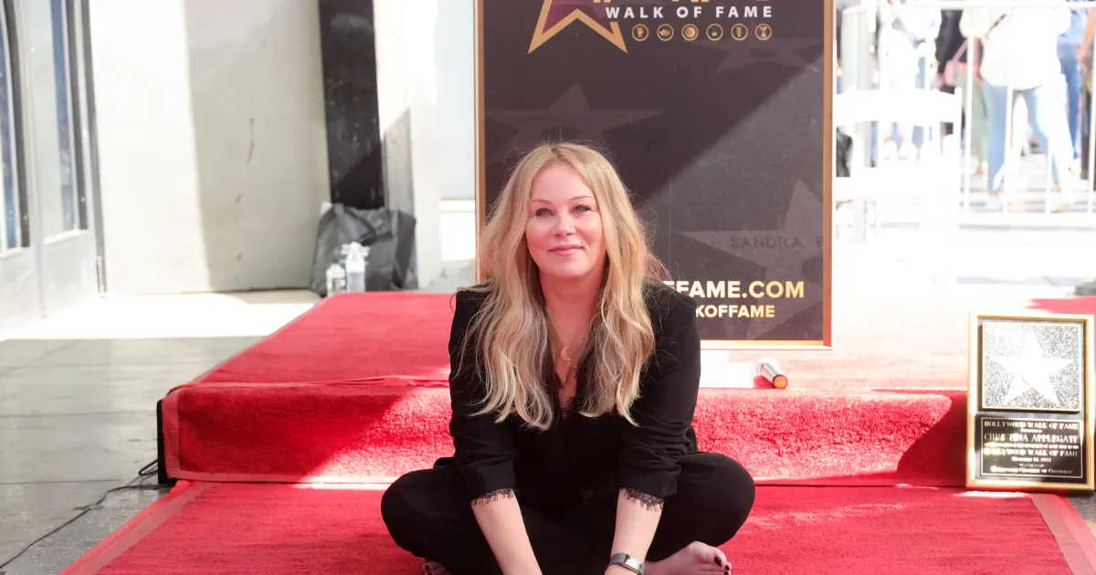 Christina Applegate Accepts Star On Hollywood Walk Of Fame
