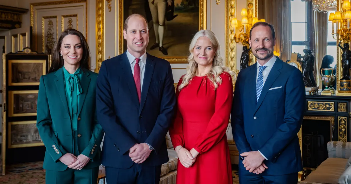 A Colourful Meeting: Kate and Mette-Marit In Striking Colours!