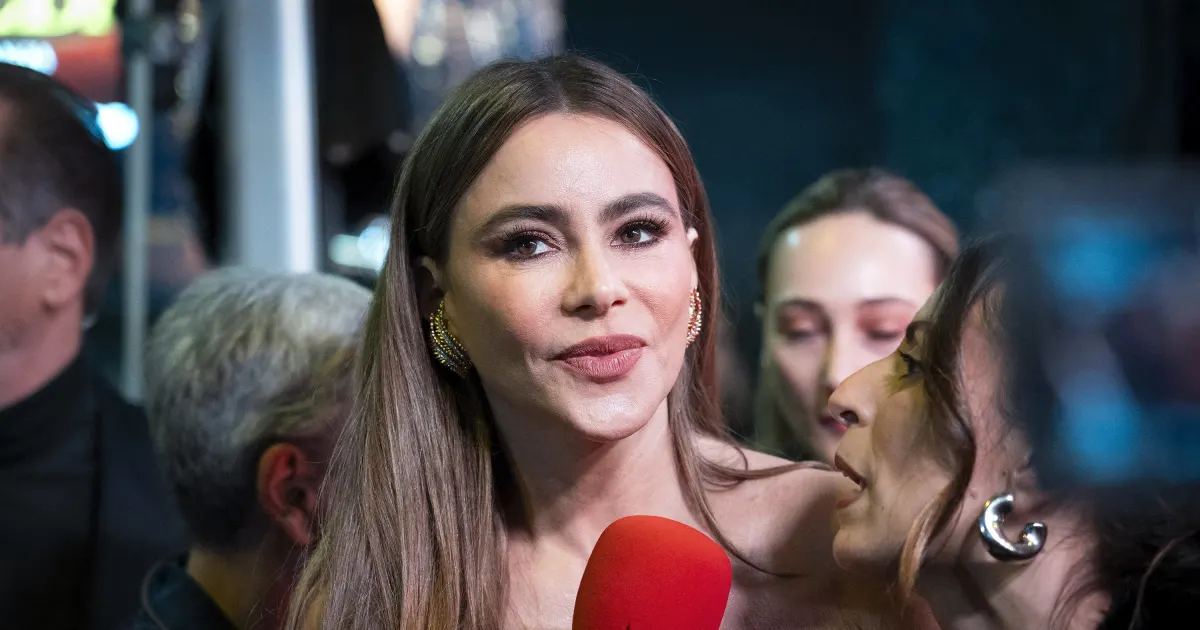 Sofia Vergara In A Sexy Dress - Something Almost Falls Out Here!