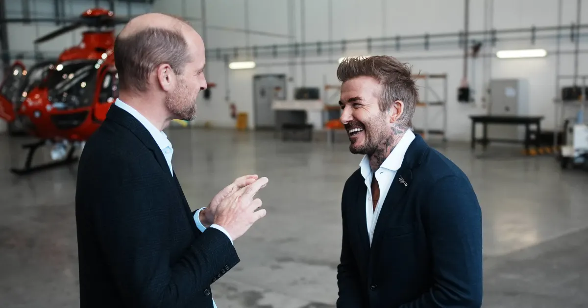 David Beckham Aide Le Prince William Avec Cette Œuvre De Charité