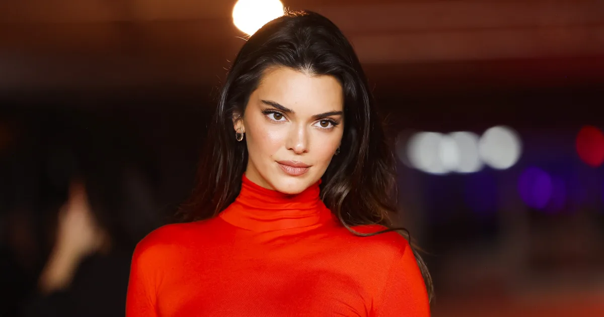 Oh, My! Kendall Jenner Goes Braless In Red Semi-Sheer Dress