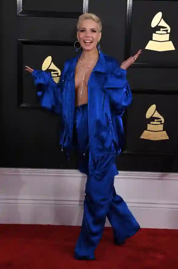 Halsey at the 59th Grammy Awards, Los Angeles, California, 2017